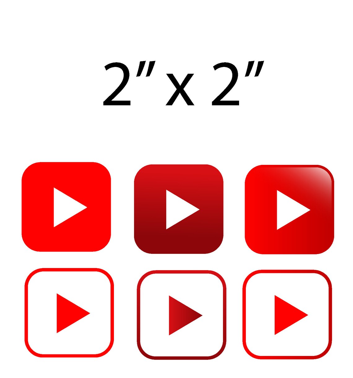 Youtube Logos Files (set 1) - Etsy