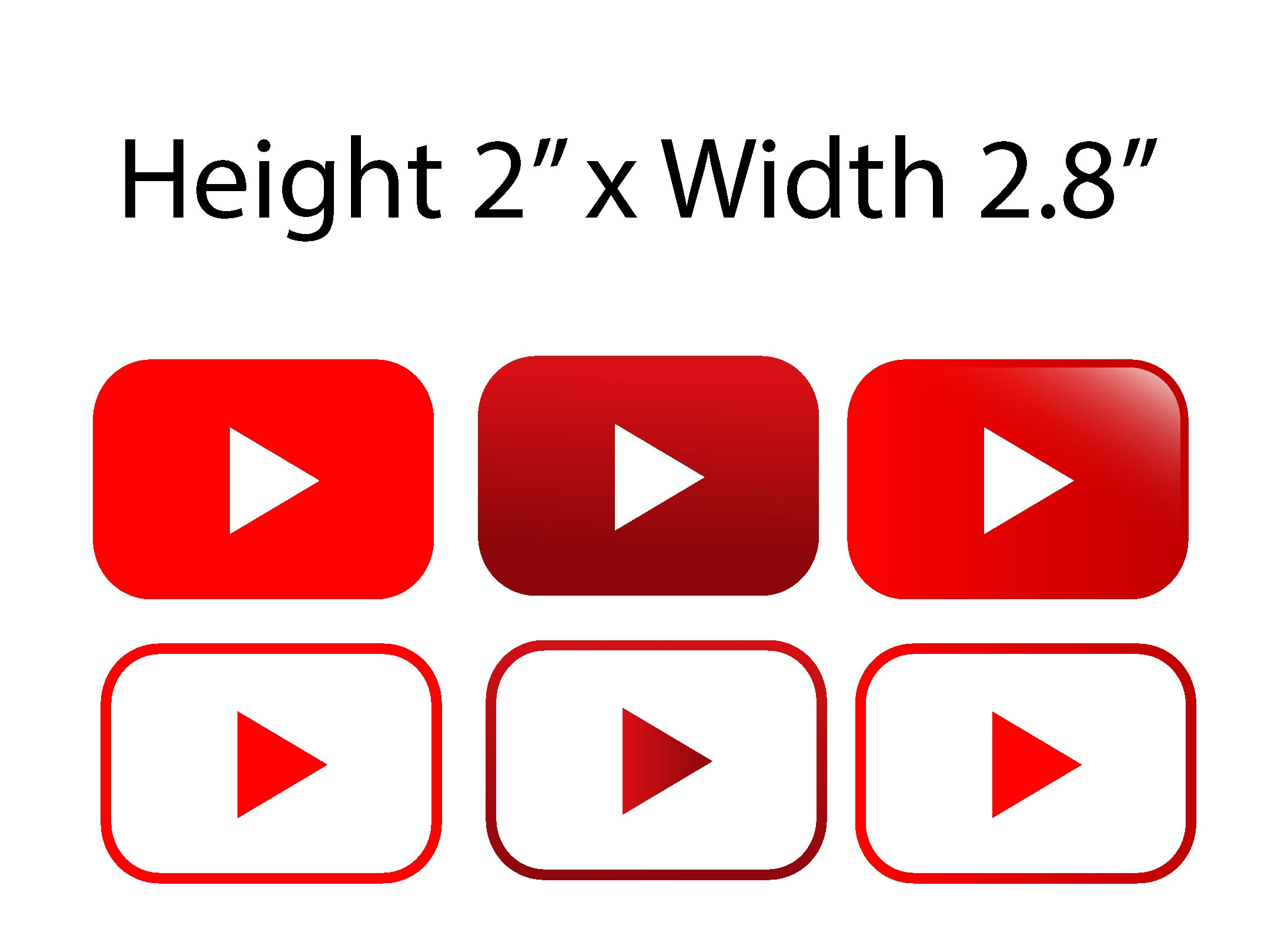 Youtube Logos Files (set 1) - Etsy