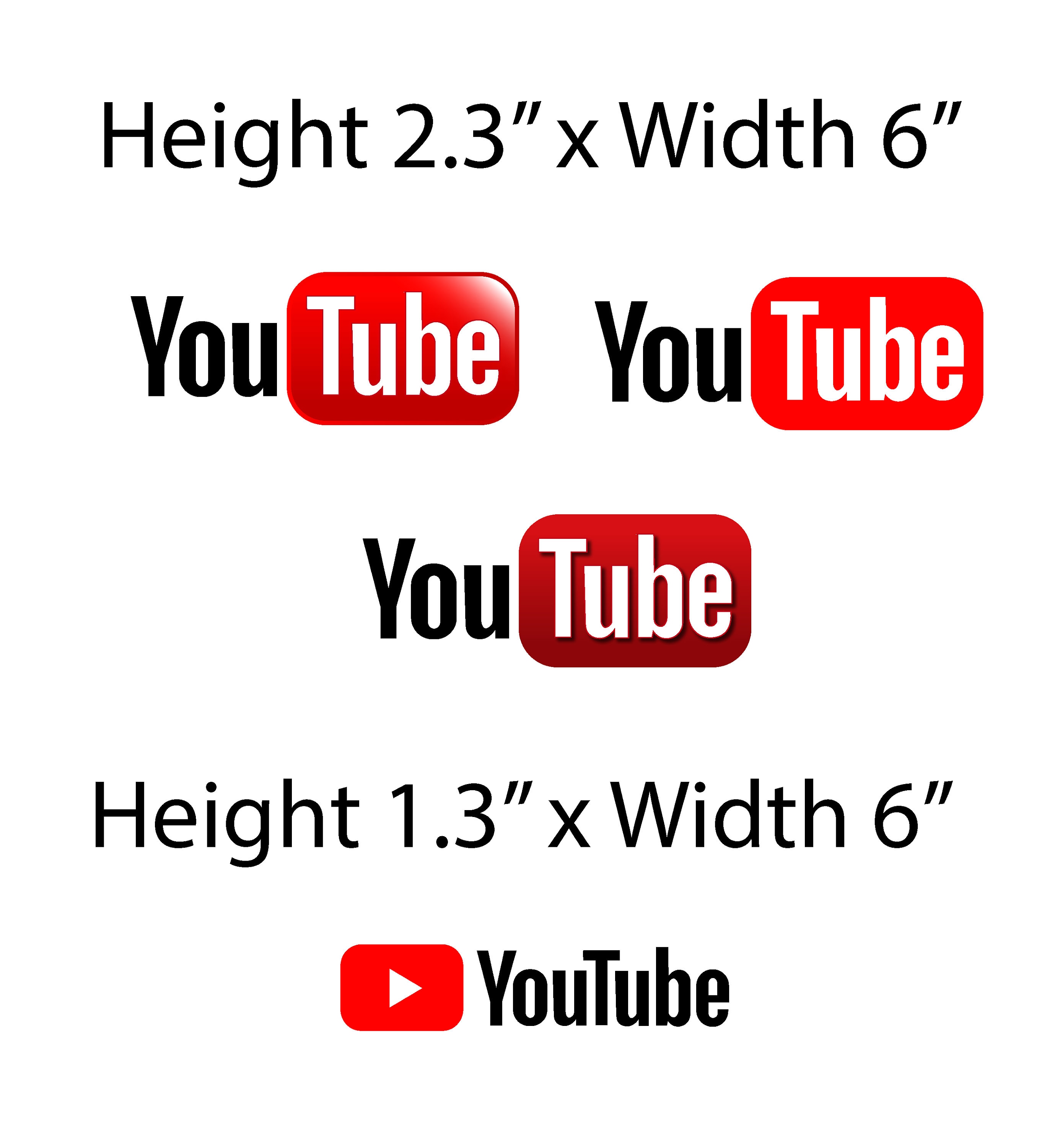 Youtube Logos Files (set 1) - Etsy