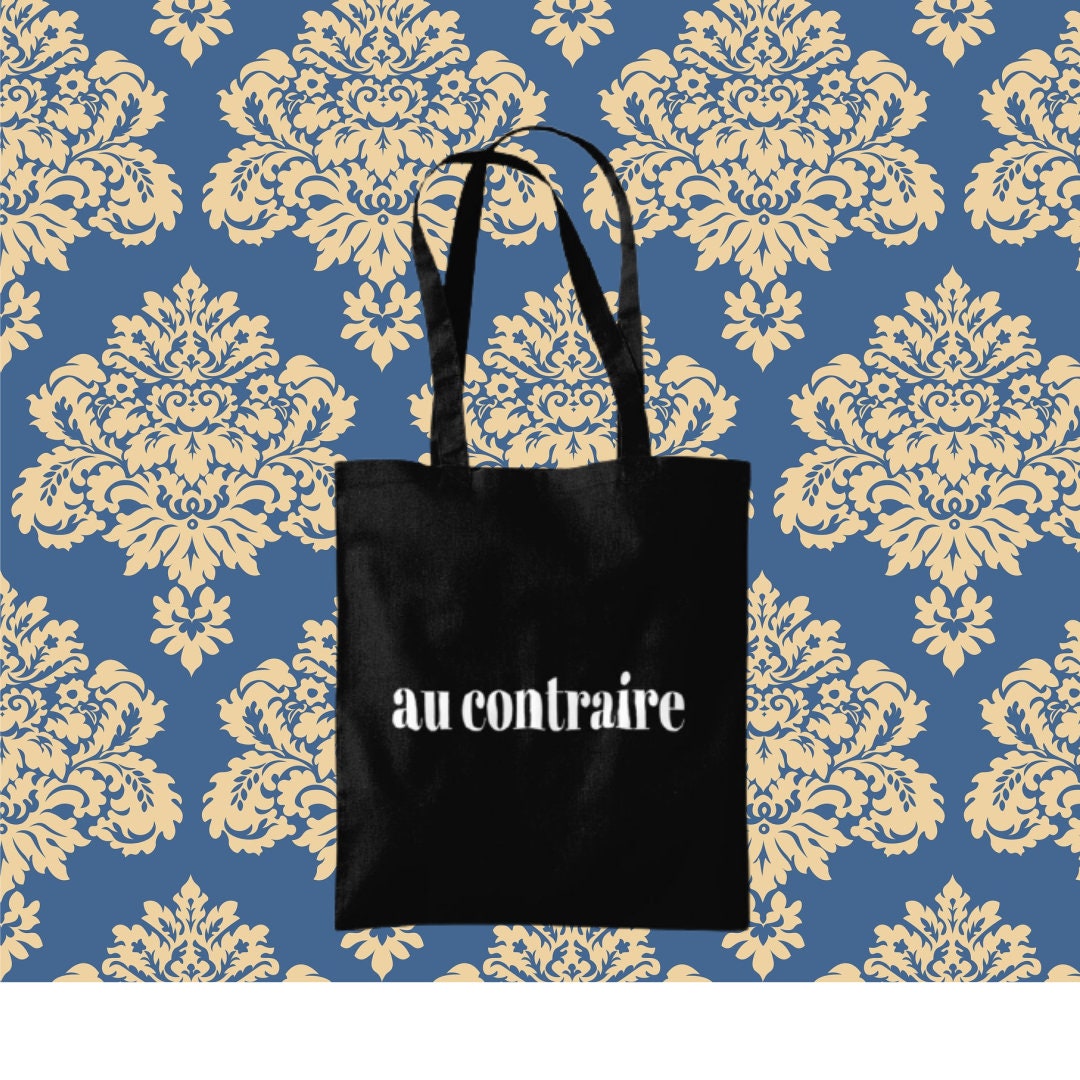 Language Theme Gift, Au Contraire Tote Bag, Language Teacher Tote Bag ...
