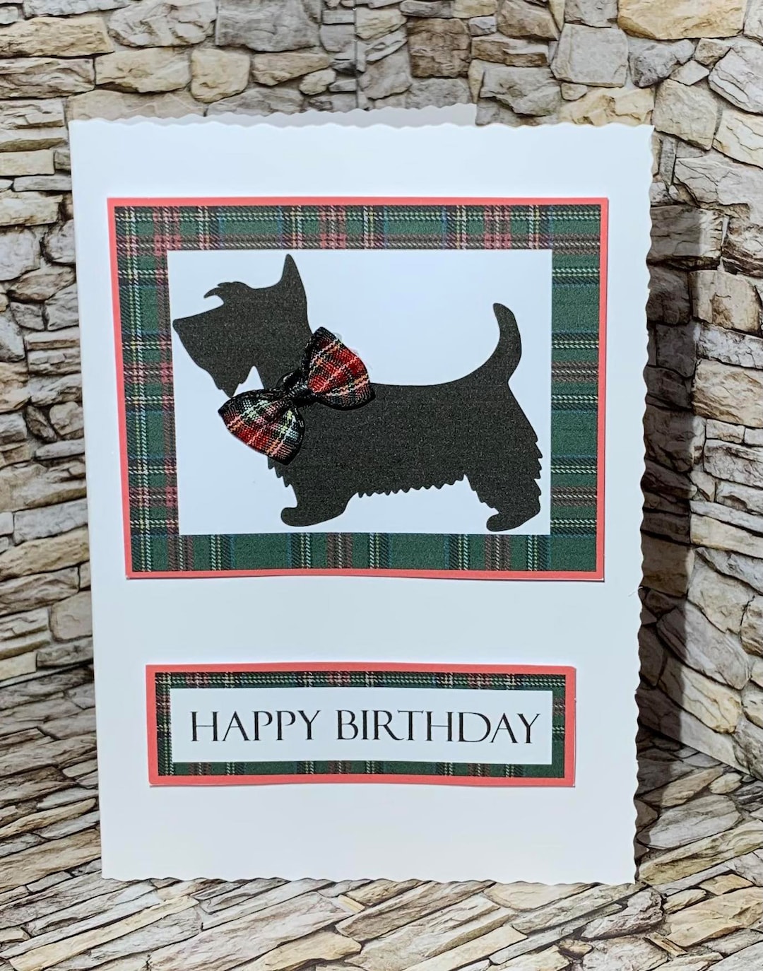Happy Birthday Card Scottie Dog - Etsy