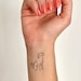 Dog Fine Line set of 2 Temporary Tattoo - Etsy
