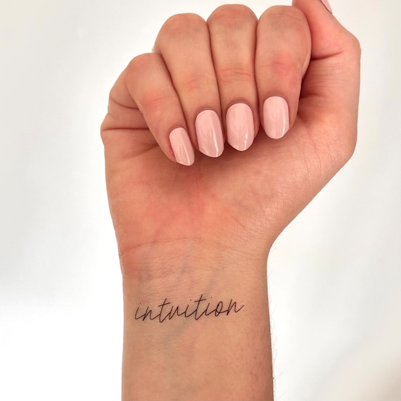 De Intuitie Tattoos Intuïtie Tijdelijke Tattoo (set Van 3) Etsy