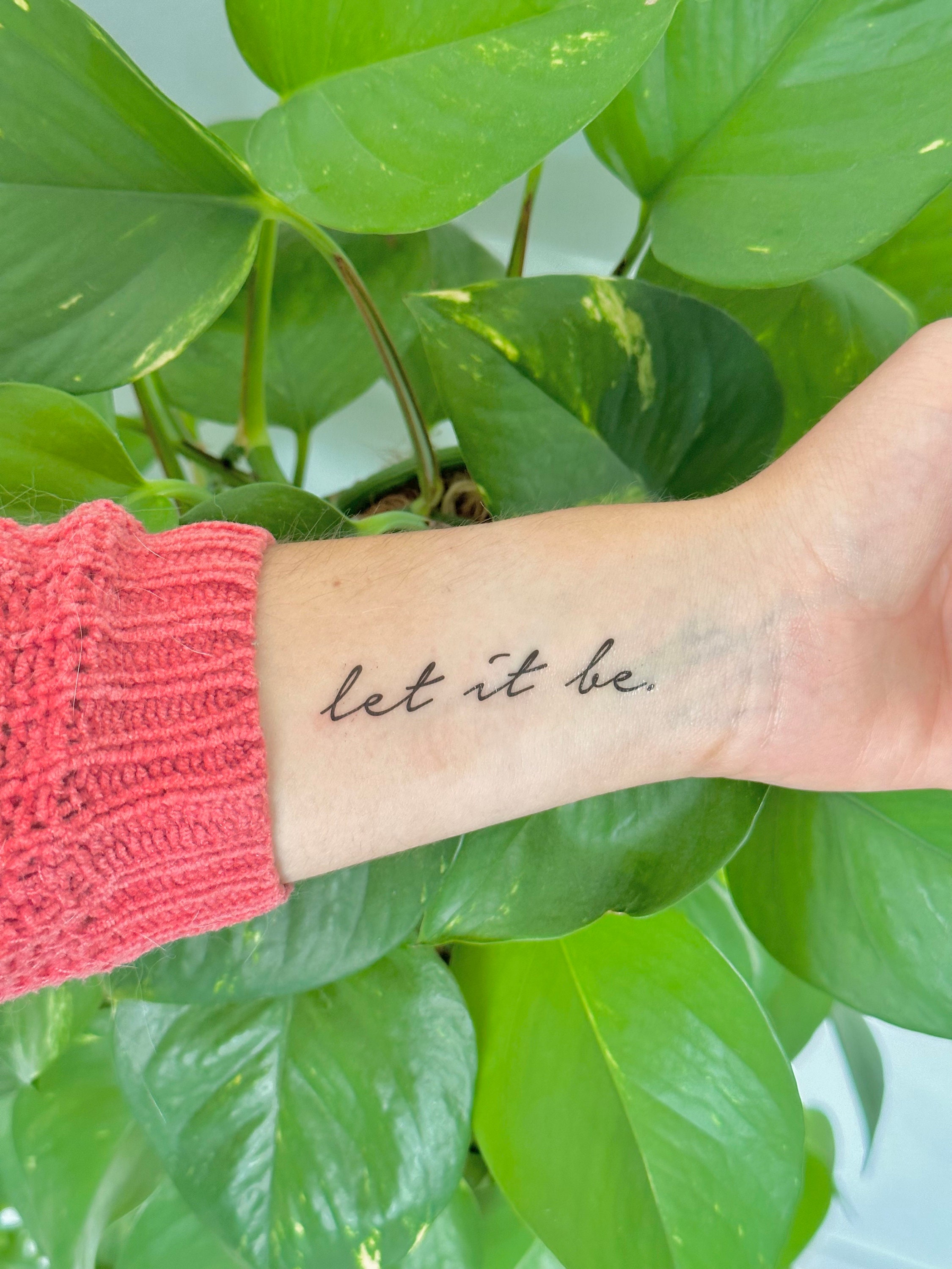 Let It Be Tattoo Side