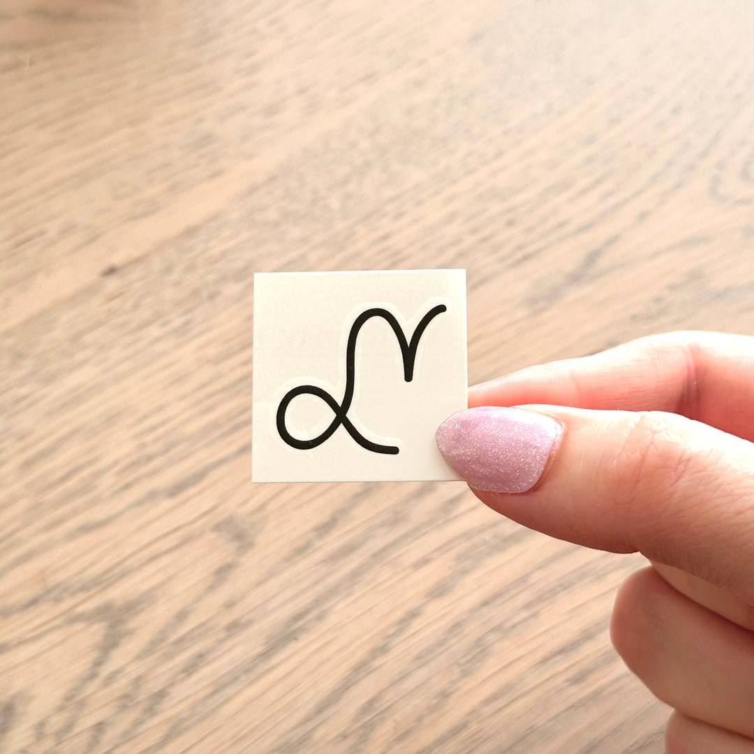 Capricorn Zodiac Sign Simple (set of 2) - Temporary Tattoo - Etsy