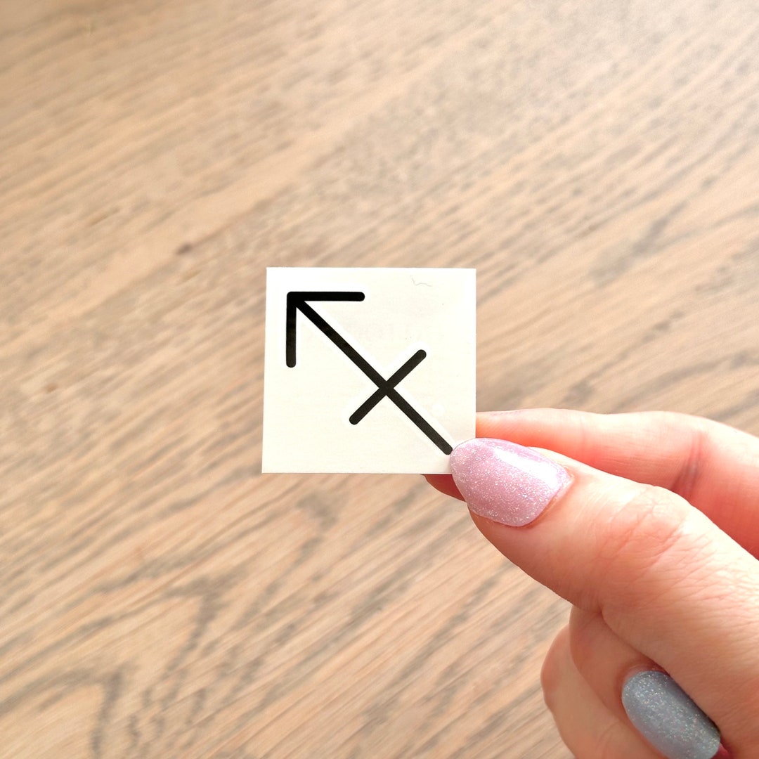 Sagittarius Zodiac Sign Simple (set of 2) - Temporary Tattoo - Etsy