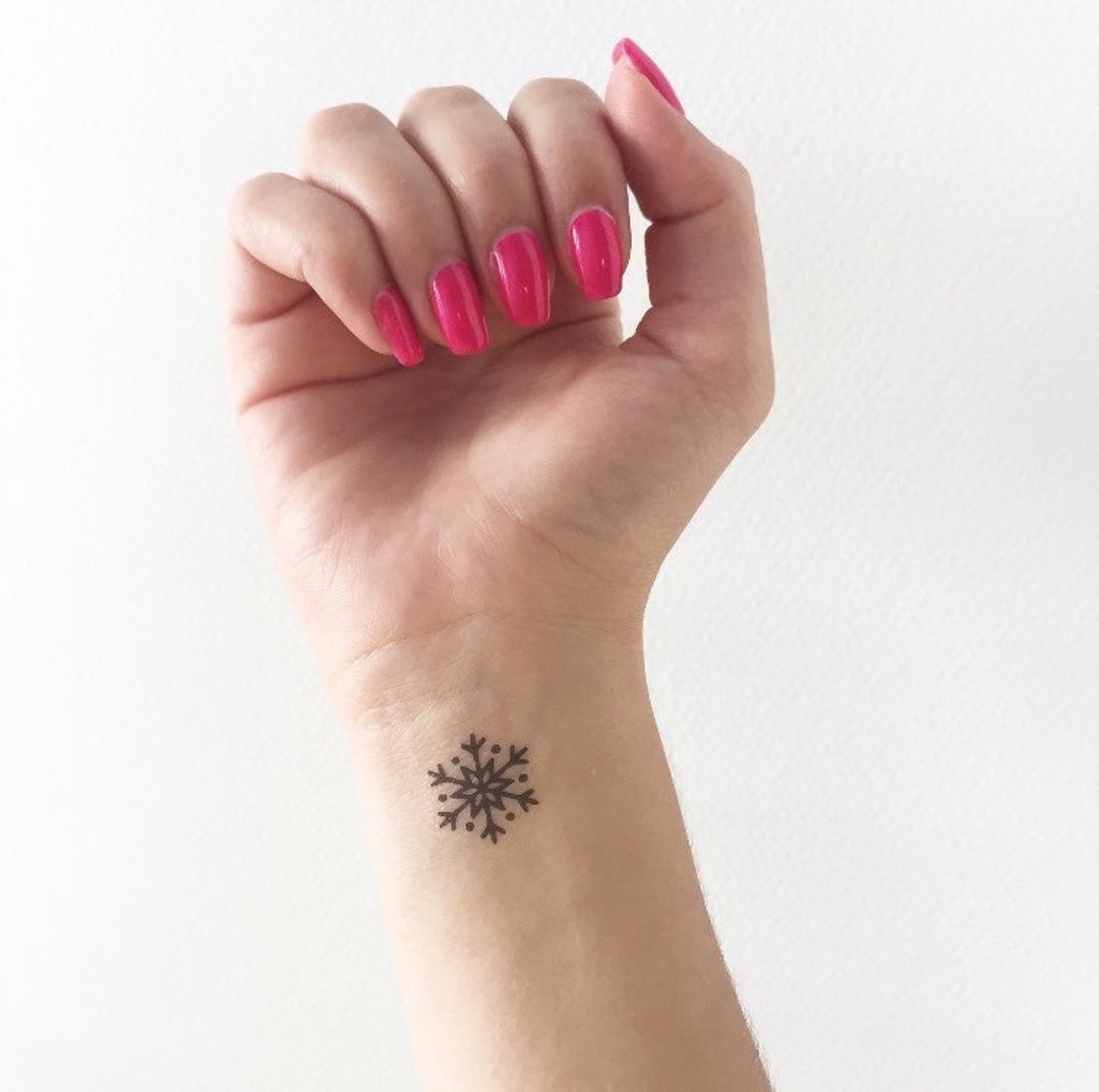 Snowflake (set of 2) - Temporary Tattoo - Etsy