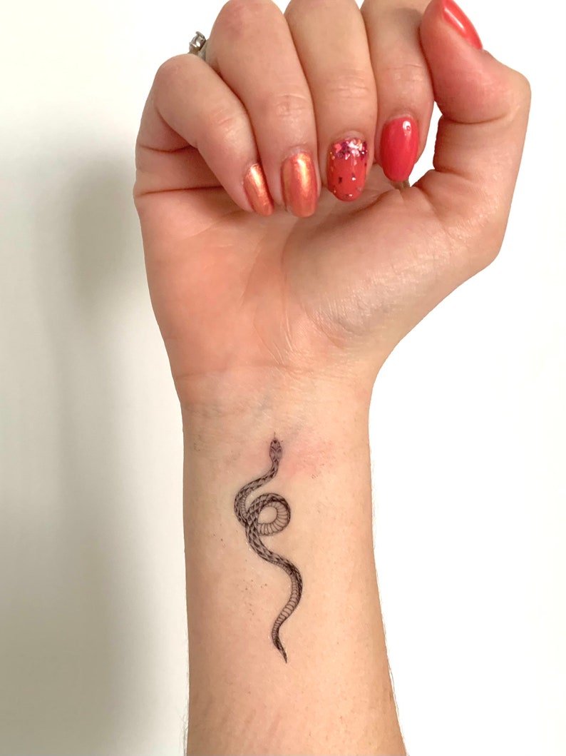 Snake Temporary Tattoo | Etsy