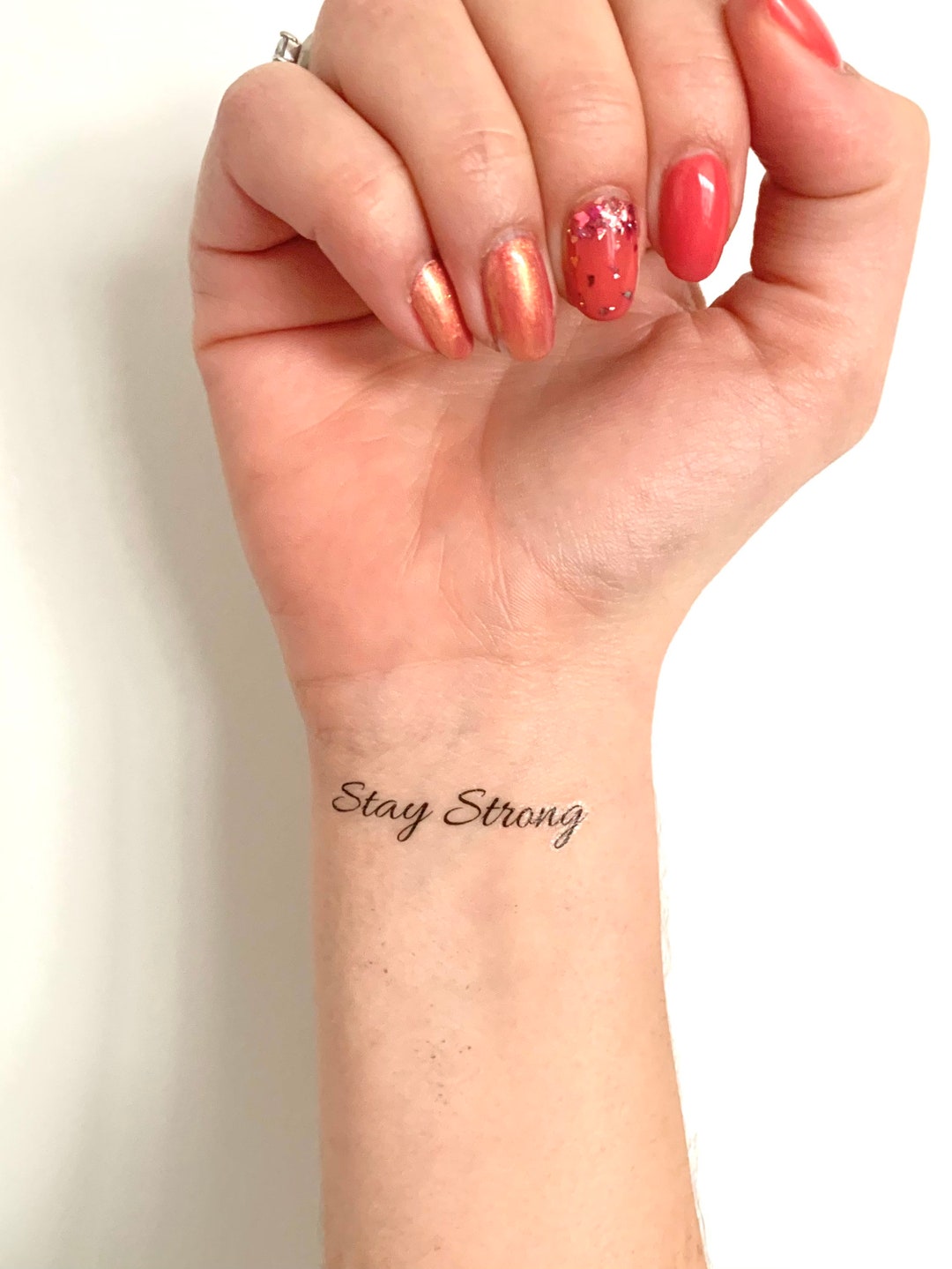 Stay Strong (set of 2) - Temporary Tattoo - Etsy