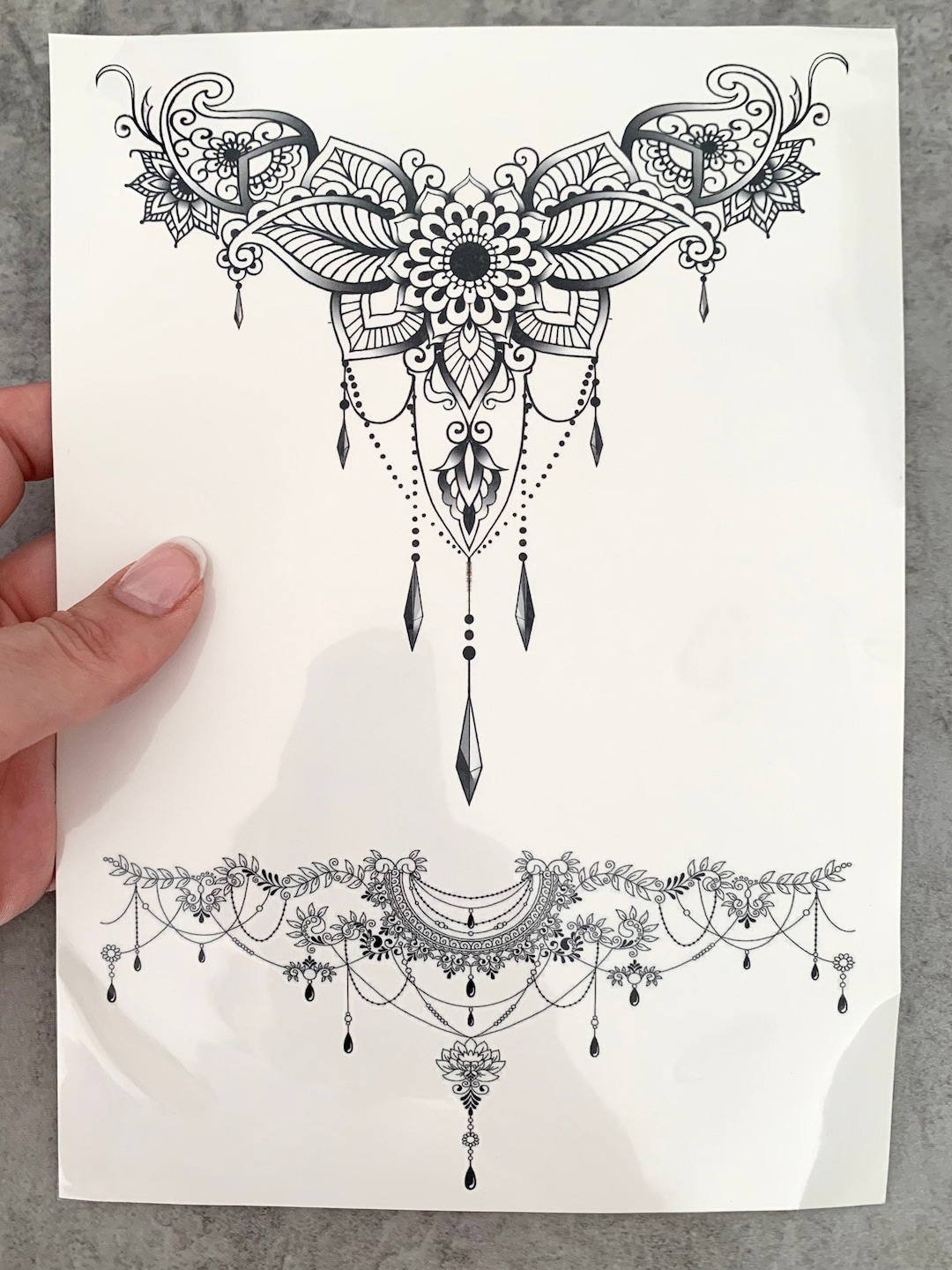 Underboob - Temporary Tattoo - Etsy