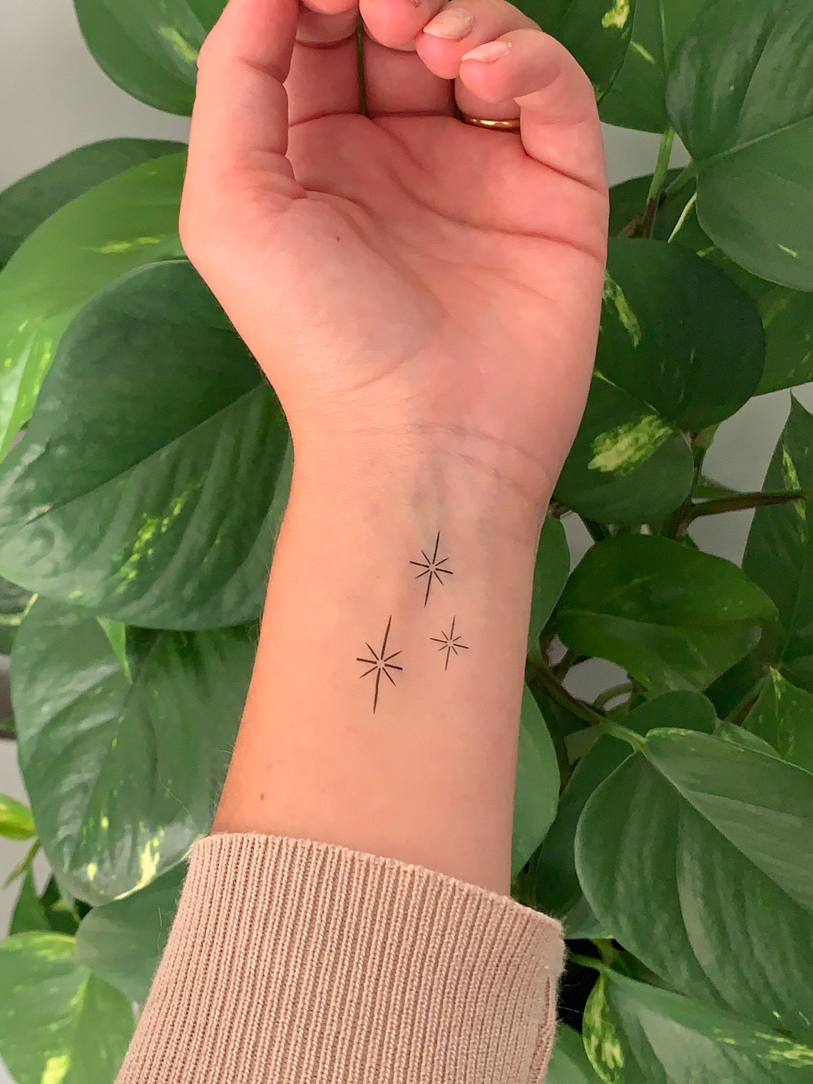 Stardust/sparkle set of 2 Temporary Tattoo - Etsy