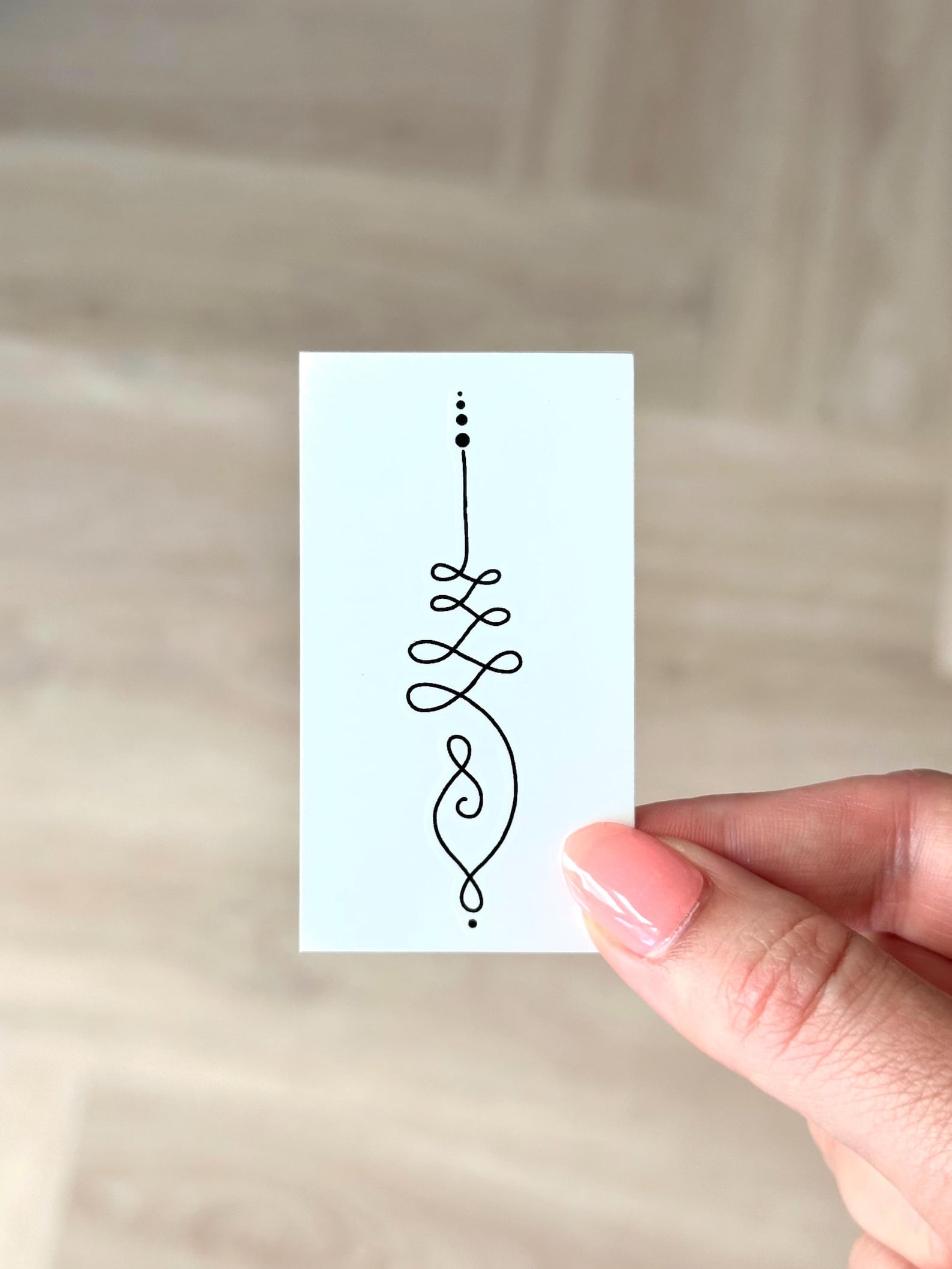 Unalome Simple (set of 2) - Temporary Tattoo - Etsy