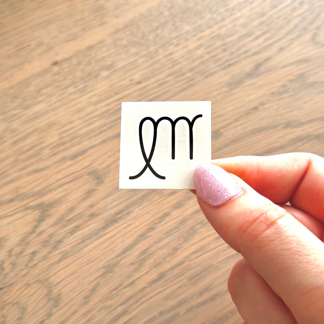 Virgo Zodiac Sign Simple (set of 2) - Temporary Tattoo - Etsy