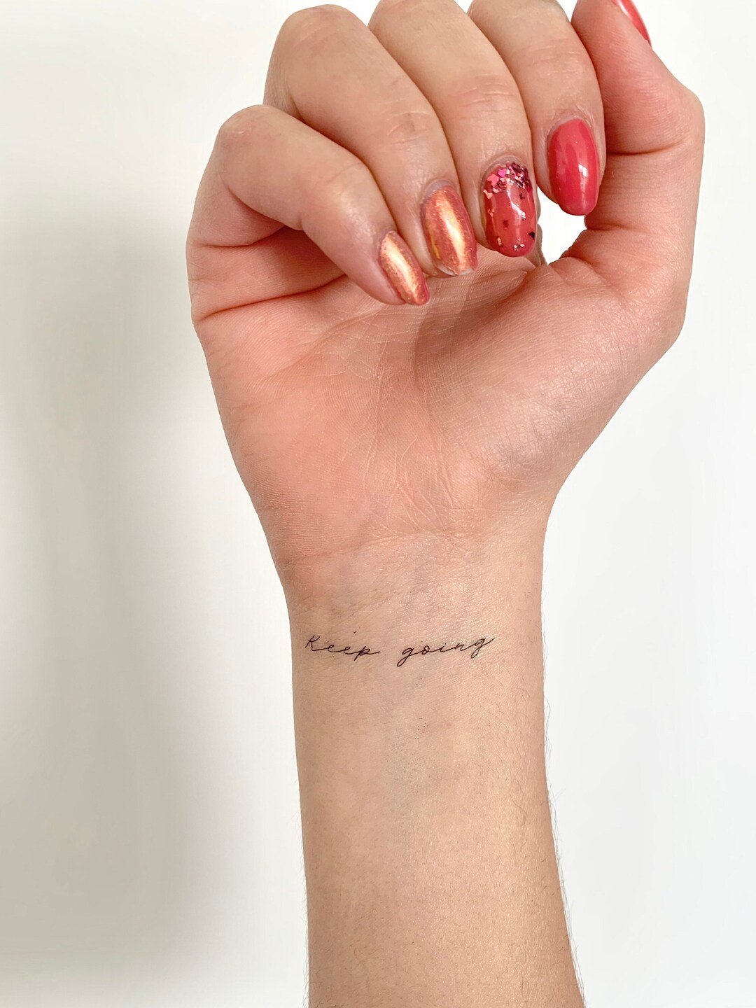 Keep Going set of 2 Temporary Tattoo - Etsy