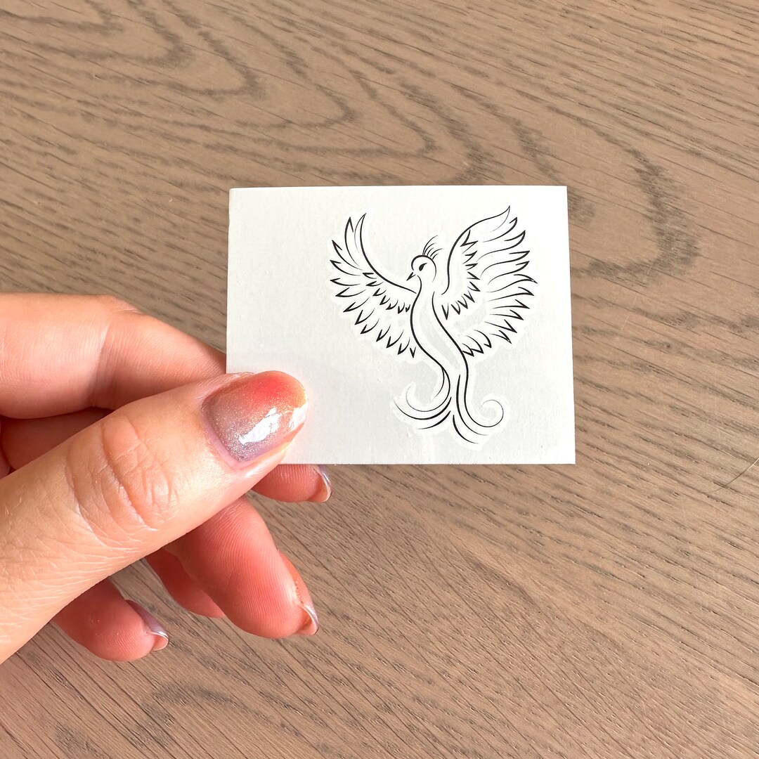 Phoenix (set of 2) - Temporary Tattoo - Etsy