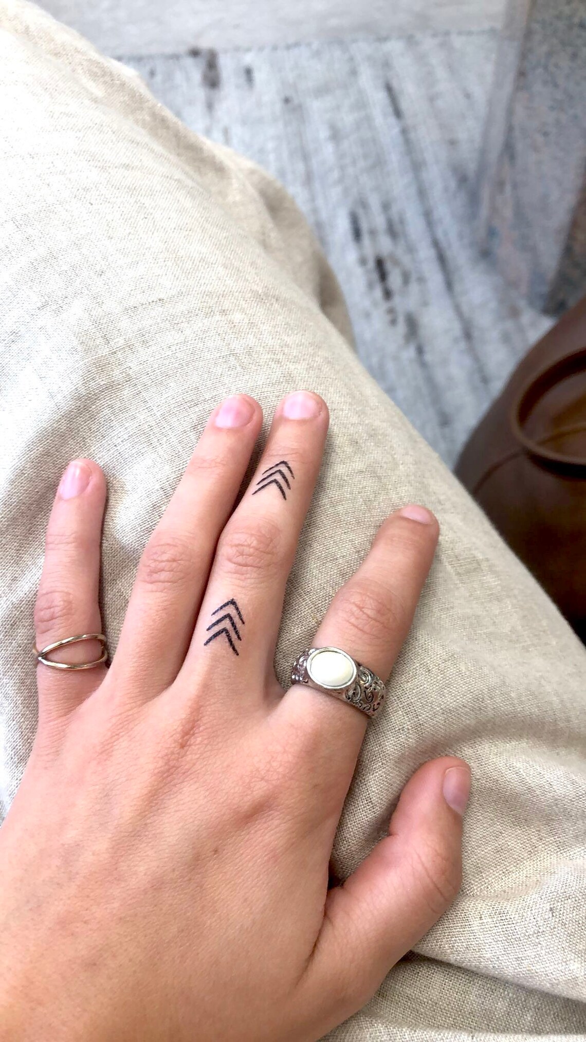 Chevron set of 4 Temporary Tattoo - Etsy