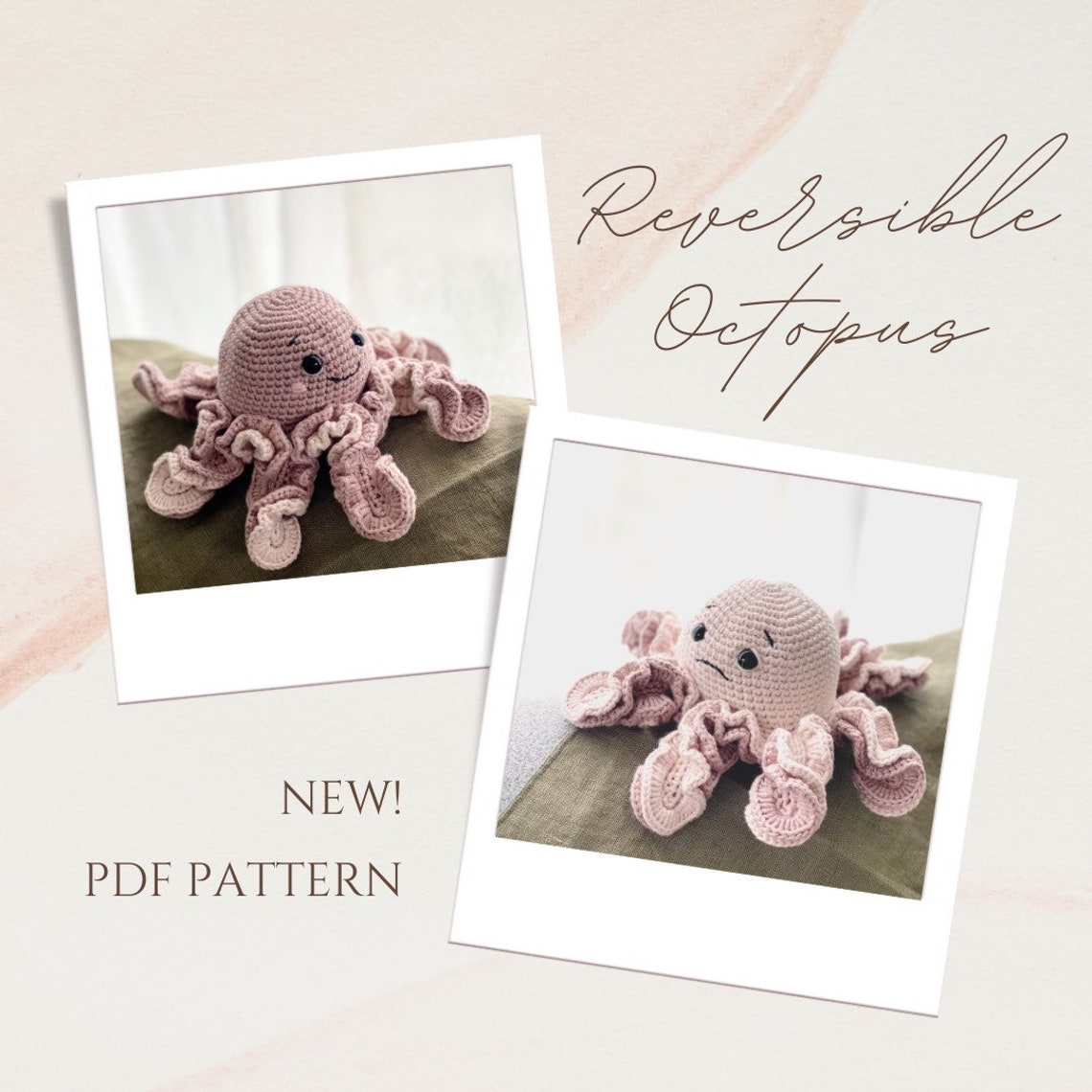 PATTERN Reversible Octopus Amigurumi Pattern Crochet | Etsy