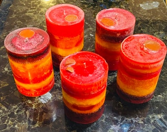 Red Jasper Candle - Etsy