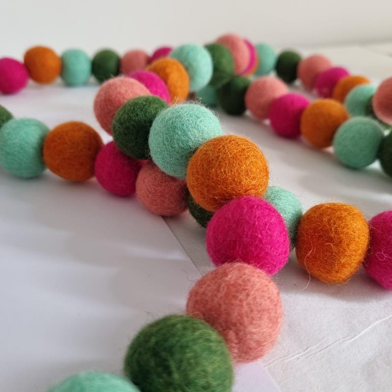 Pom Pom Garland - Etsy