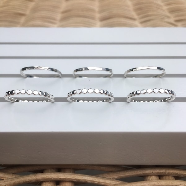 Dainty Silver Ring - Etsy