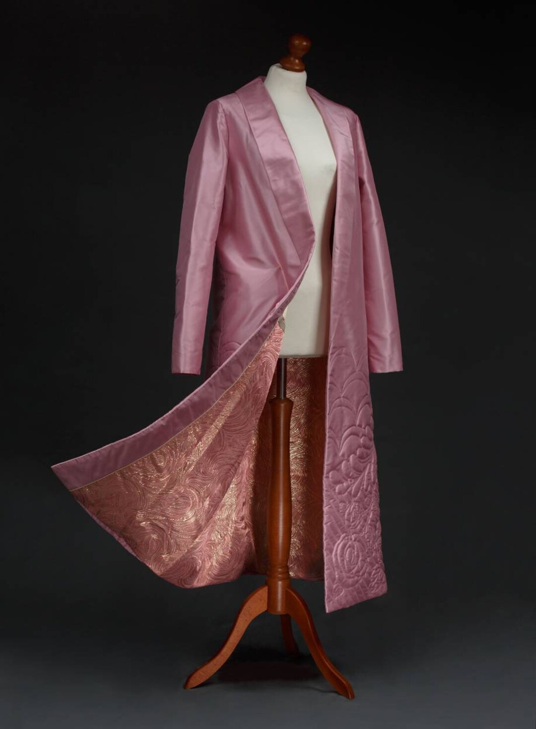 Haute Couture Pink Silk Evening Coat, Ready Made for Sale - Etsy