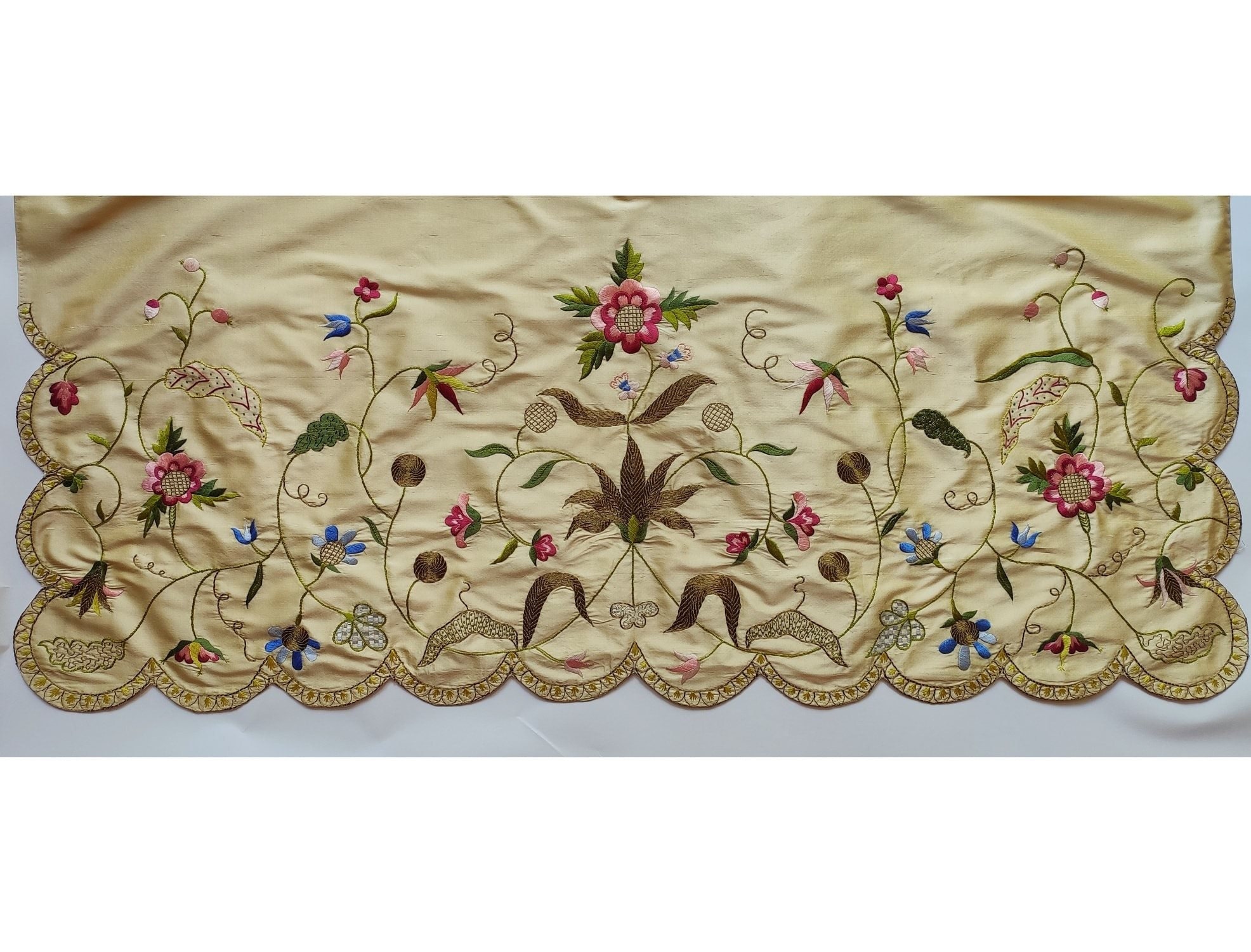 Hand Embroidered Apron, Museum Quality, Reenactment 18th Century - Etsy