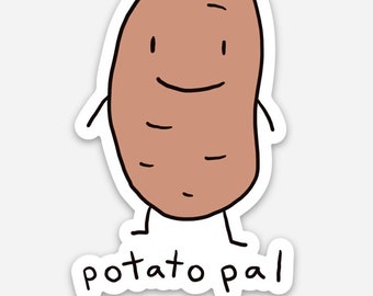 Funny Face Potato Die Cut Vinyl Sticker Set Funny Sticker Laptop ...