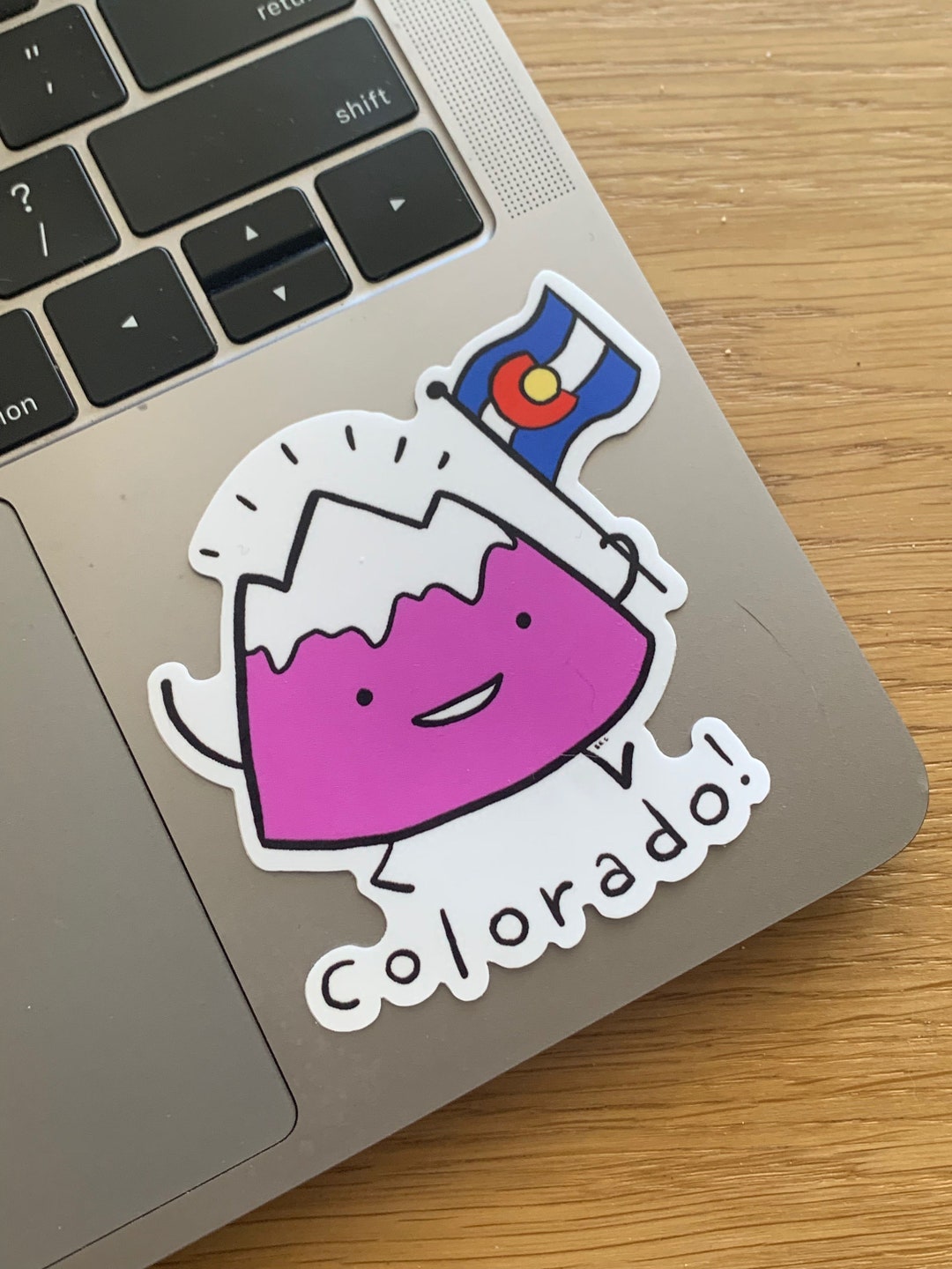 Colorado Mountain Vinyl Sticker - Waterproof, Weatherproof - Etsy