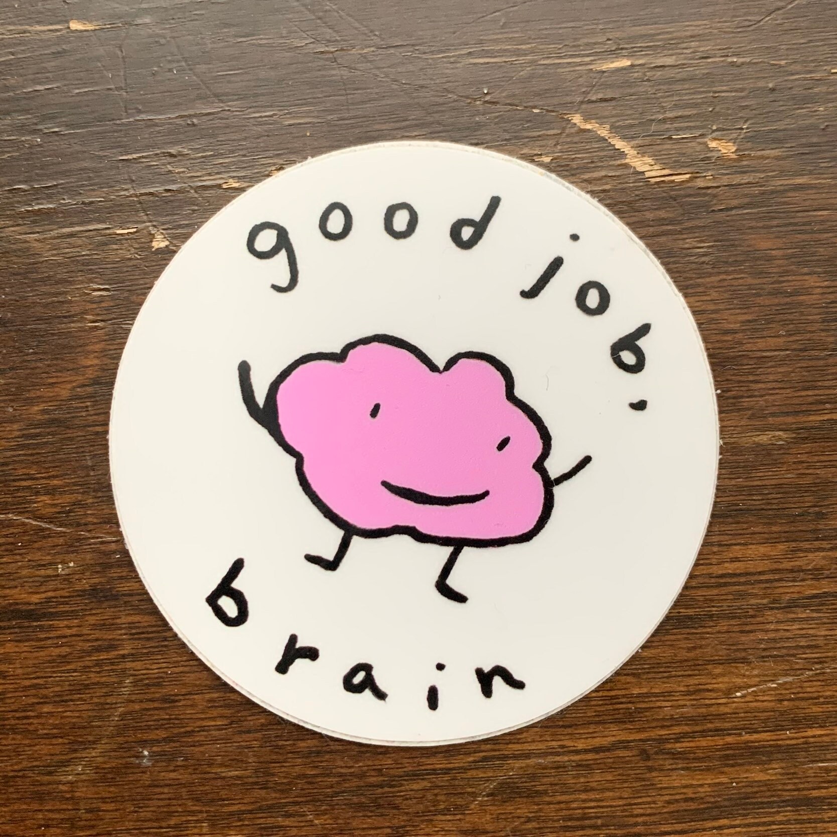 Good Job Brain sticker | Etsy