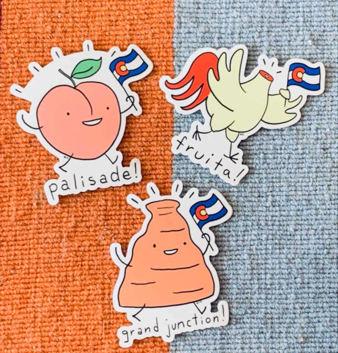 GRAND VALLEY PACK: Three Stickers - Grand Junction! Palisade! Fruita ...