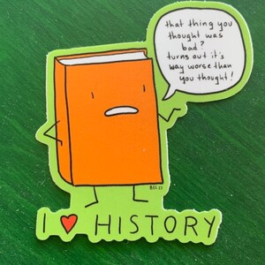 STICKER PACK: 10 I Love History! Cute Vinyl Stickers - Etsy