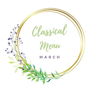 MARCH Classical Morning Menu Printable morning Time / Circle - Etsy