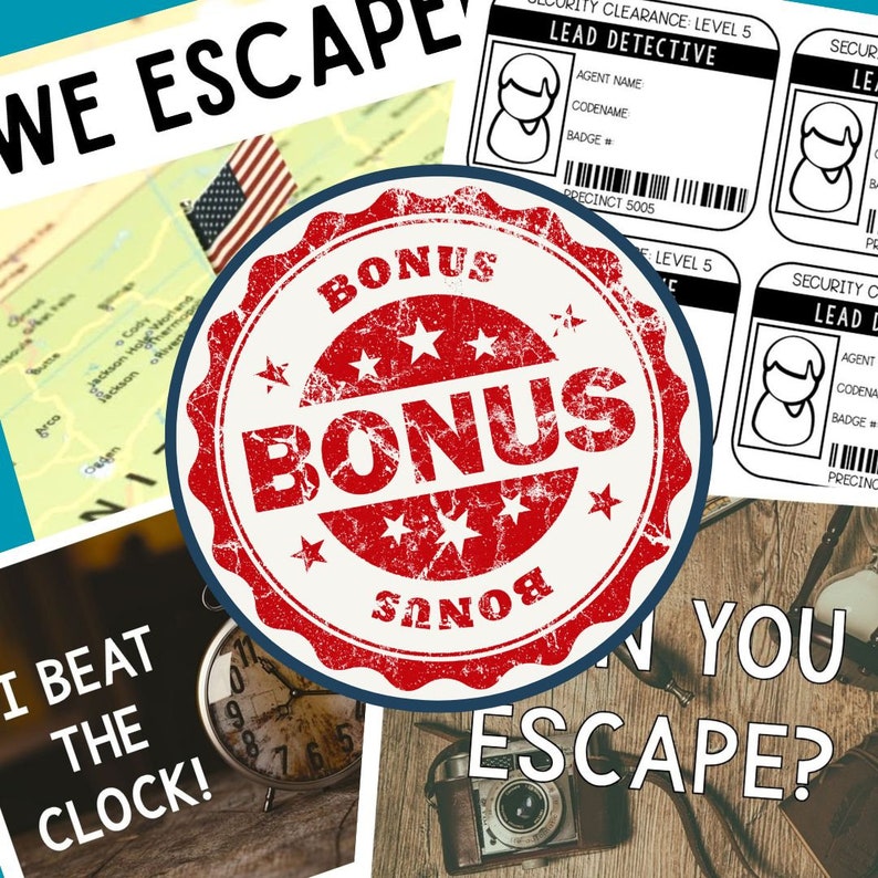 Escape Room Game for Kids – US Famous Landmarks Geography - 6 PUZZLE ...