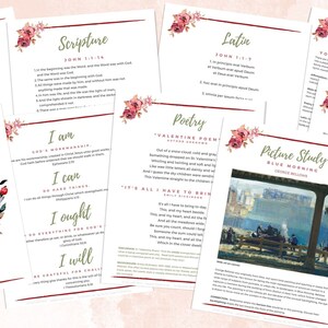 FEBRUARY Classical Morning Menu Printable (morning Time | Homeschool ...