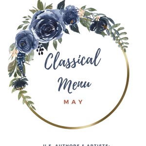MAY Classical Morning Menu Printable (morning Time | Homeschool ...