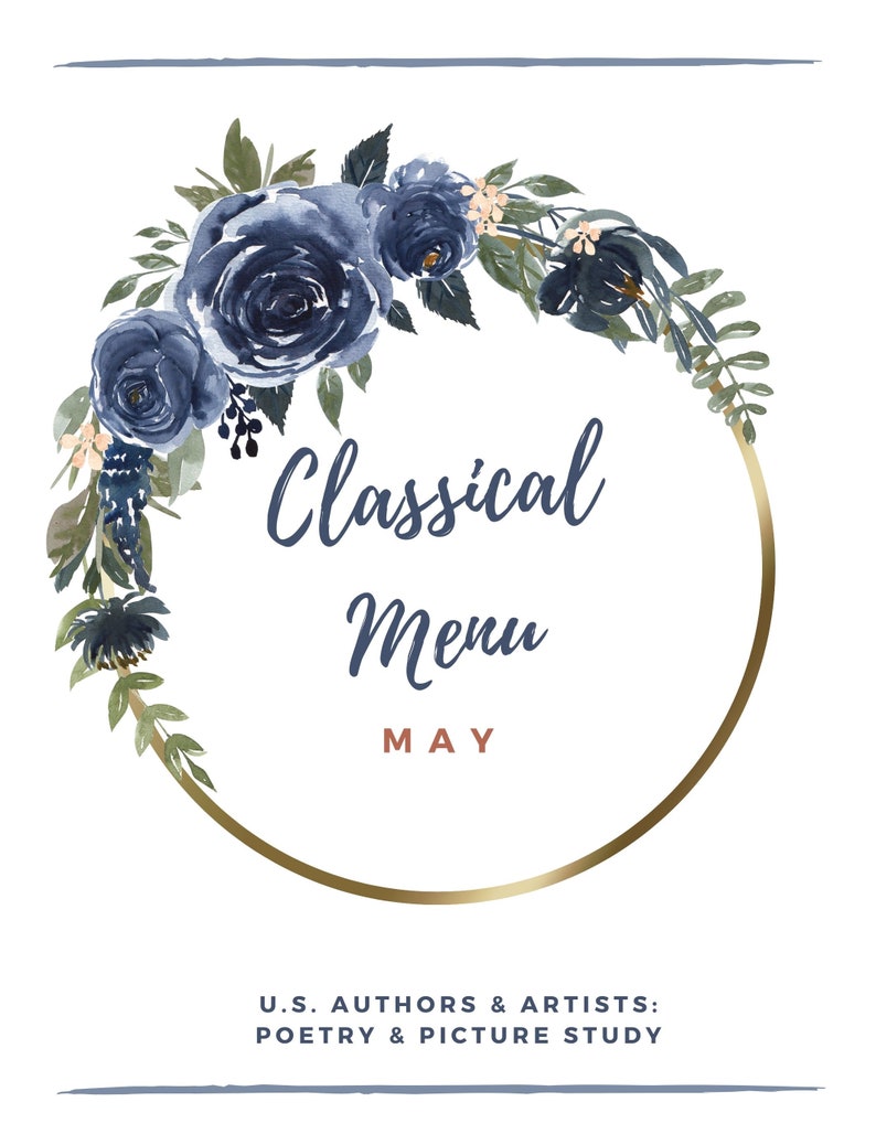 MAY Classical Morning Menu Printable (morning Time | Homeschool ...