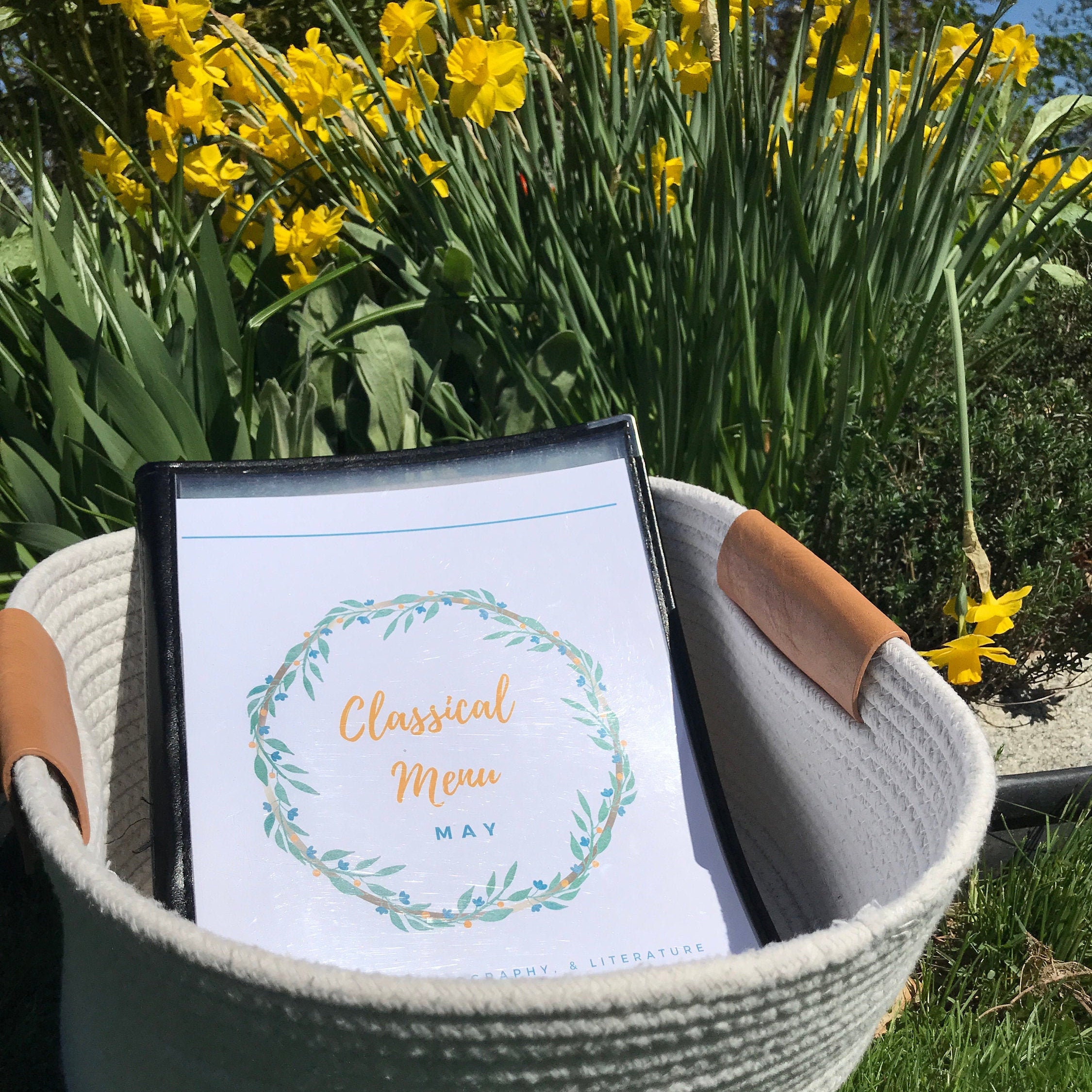 MAY Classical Morning Menu Printable (morning Time | Homeschool ...