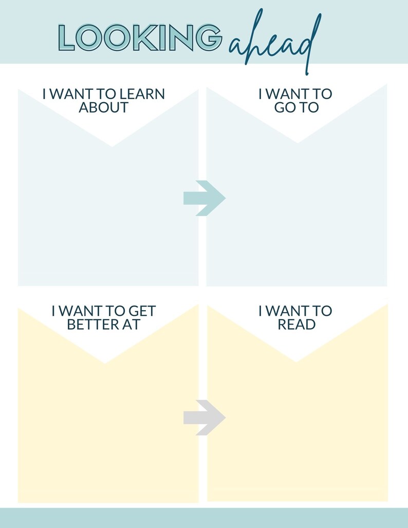 Goal Setting Printable for Kids (new Year’s, Growth Mindset, PDF) - Etsy