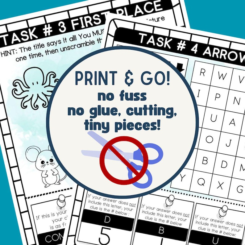 Turkey Escape Thanksgiving Escape Room Puzzle Game - Mini 4 PUZZLE ...