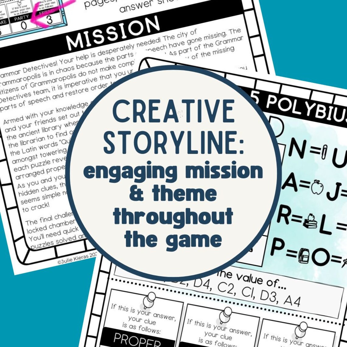 Escape Room Printable Game for Kids – Grammar Detectives Escape Room ...