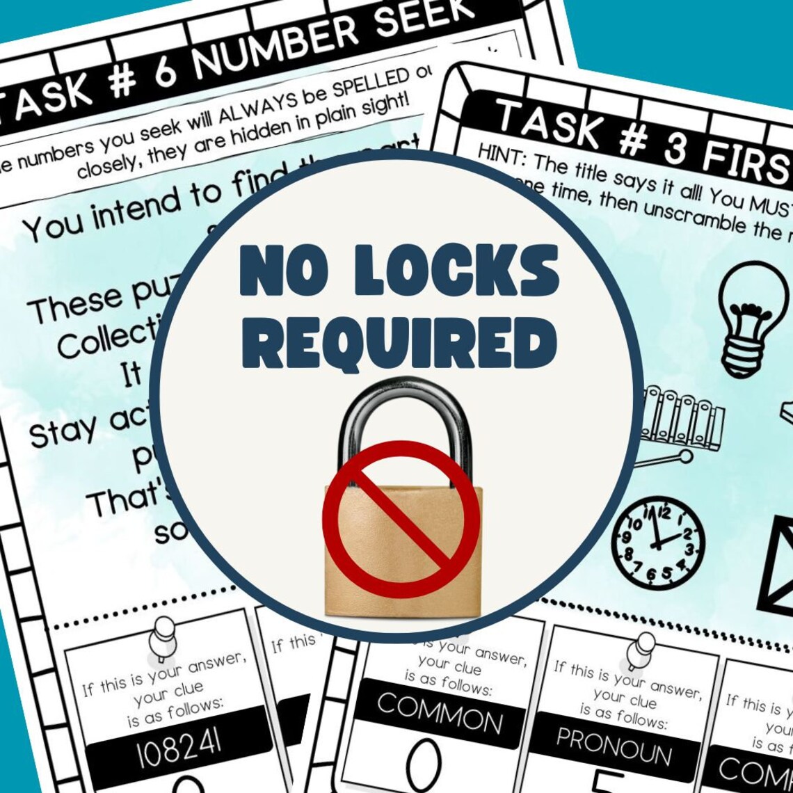 Escape Room Printable Game for Kids – Grammar Detectives Escape Room ...
