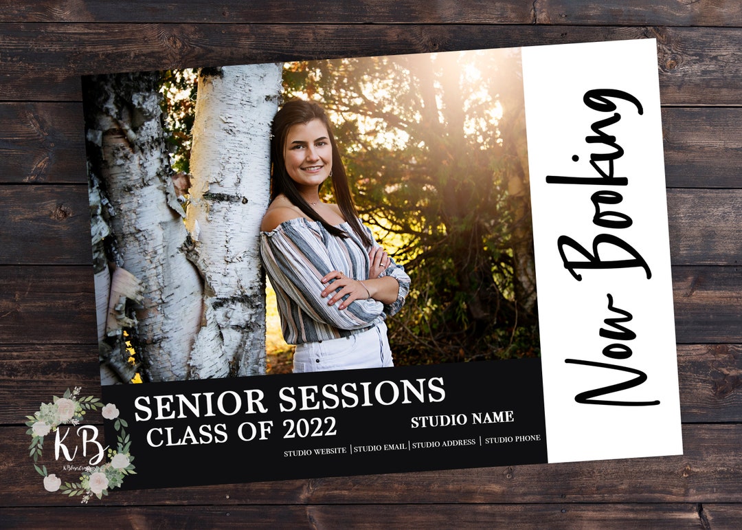 Senior Session Marketing Template | Photoshop Template PSD | INSTANT ...
