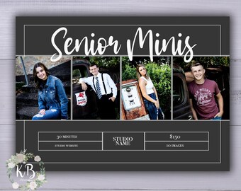 Senior Session Marketing Template Photoshop Template PSD INSTANT ...