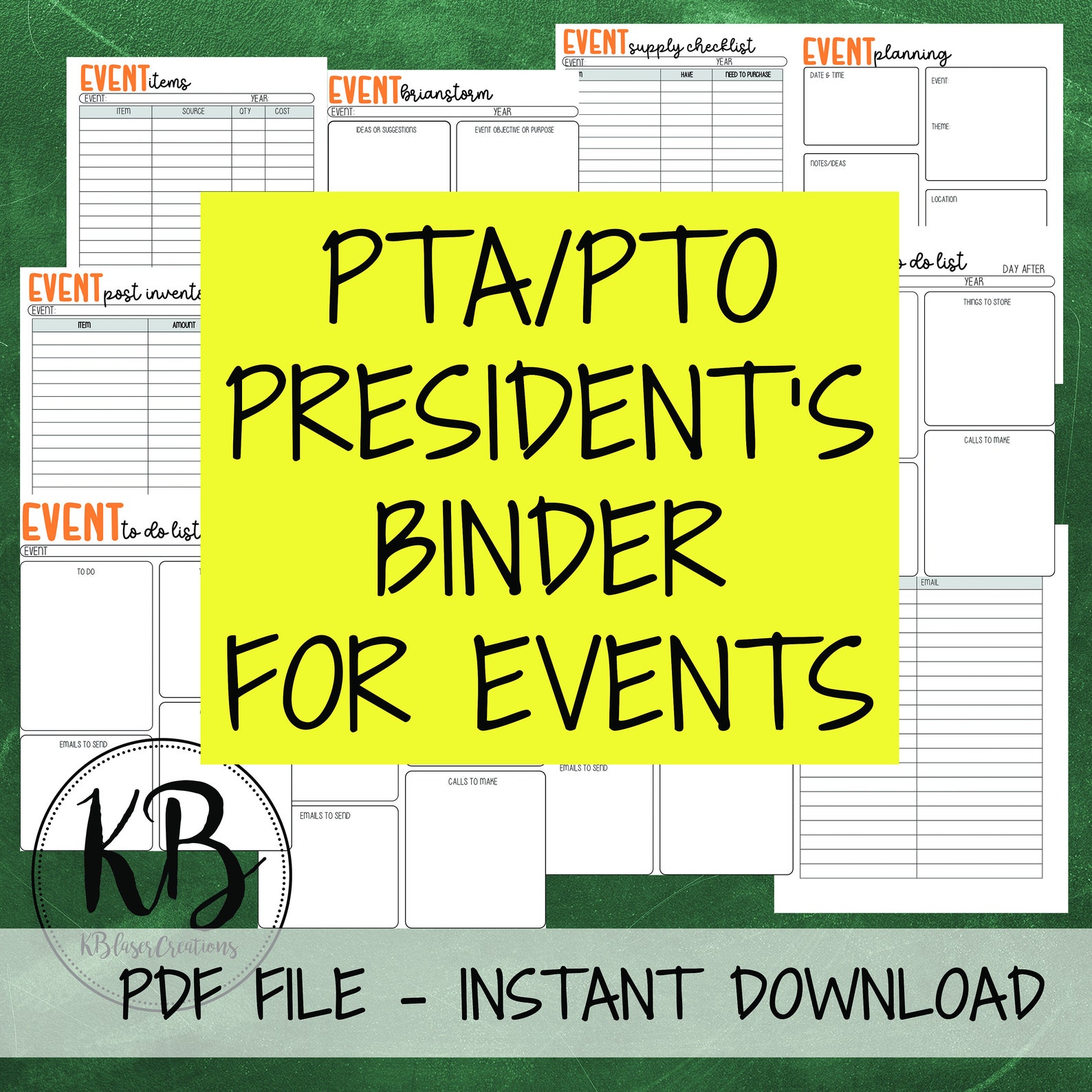 PTA, PTO, Parent in Education Group, Binder, Organization, PTA ...