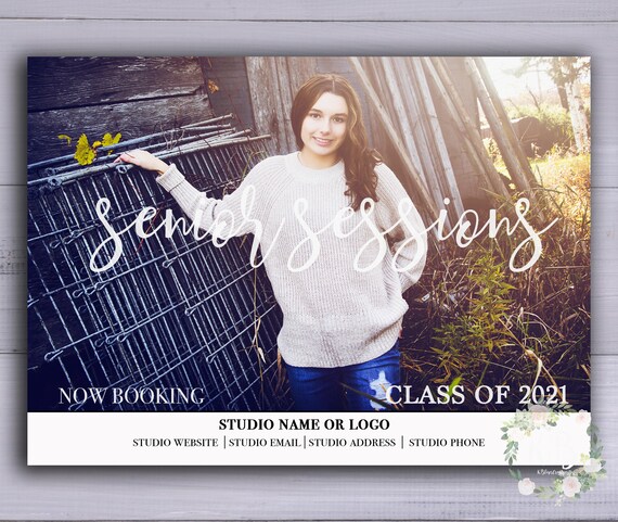 Senior Session Marketing Template Photoshop Template PSD | Etsy