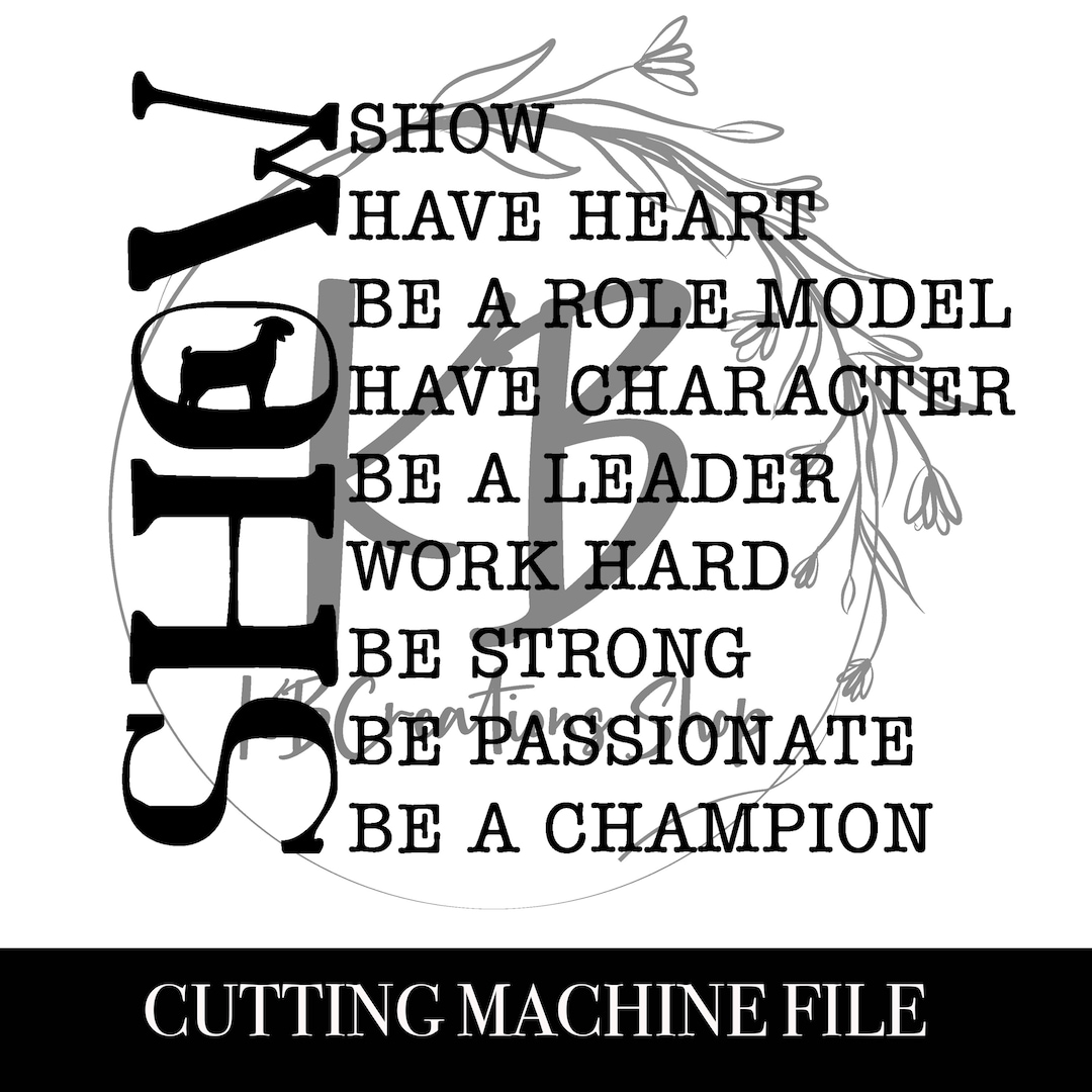 Goat Show, Pig Showmanship, SVG, Digital Cut File, PNG, for Cutting ...
