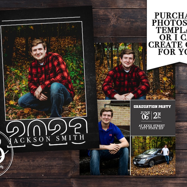 Graduation Party Psd Template - Etsy