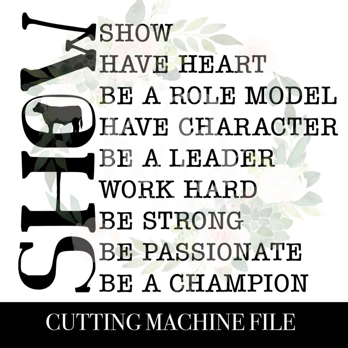 Beef Show, Pig Showmanship, SVG, Digital Cut File, PNG, for Cutting ...