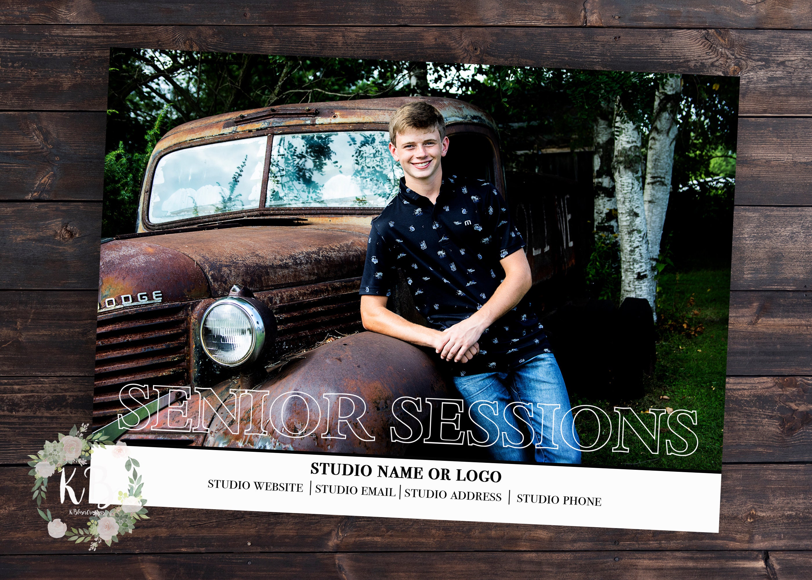 Senior Session Marketing Template Photoshop Template PSD - Etsy