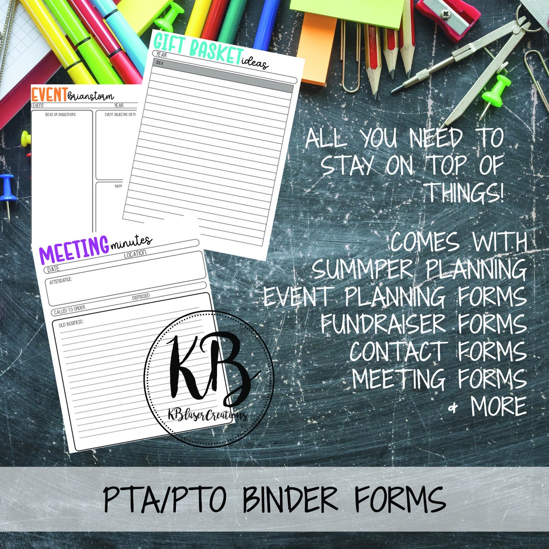 PTA, PTO, Parent in Education Group, Binder, Organization, PTA ...